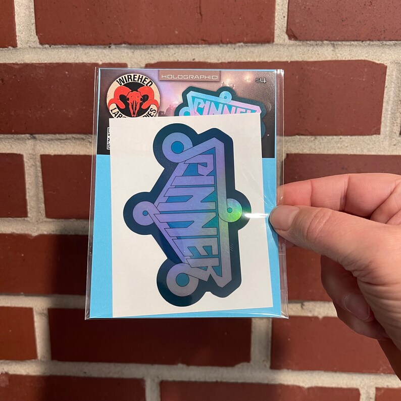 Holographic Blade Runner Spinner Logo Vinyl Sticker Cyberpunk - Etsy