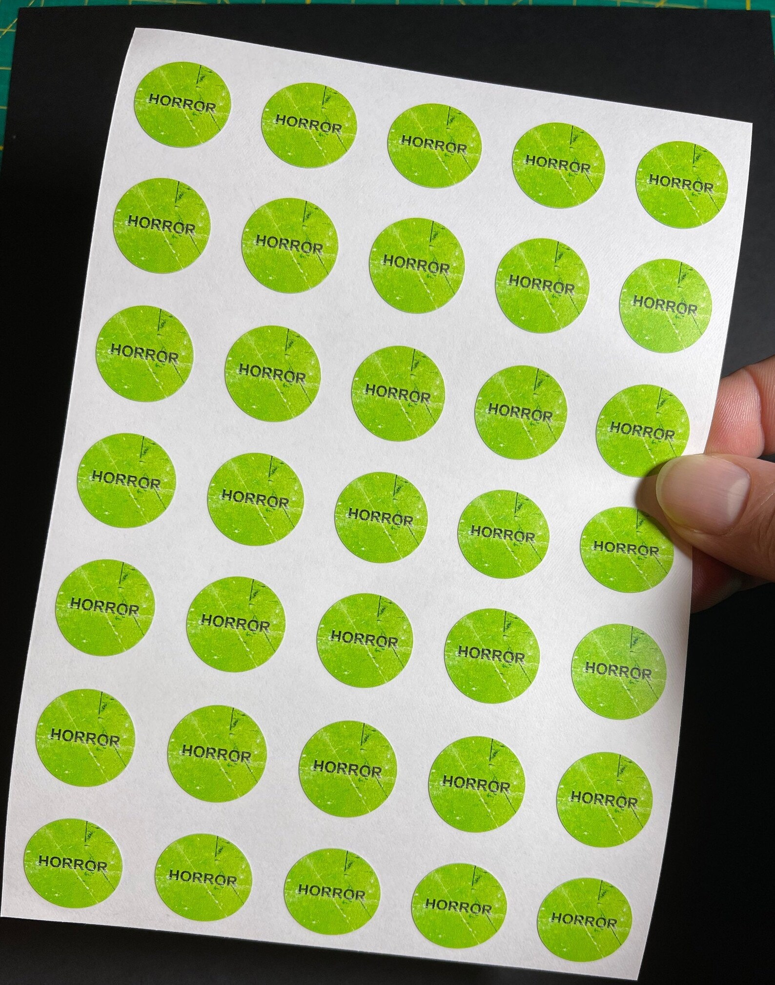 Horror Section Sticker Sheet 1 Sheet of Thirty-five 35 - Etsy