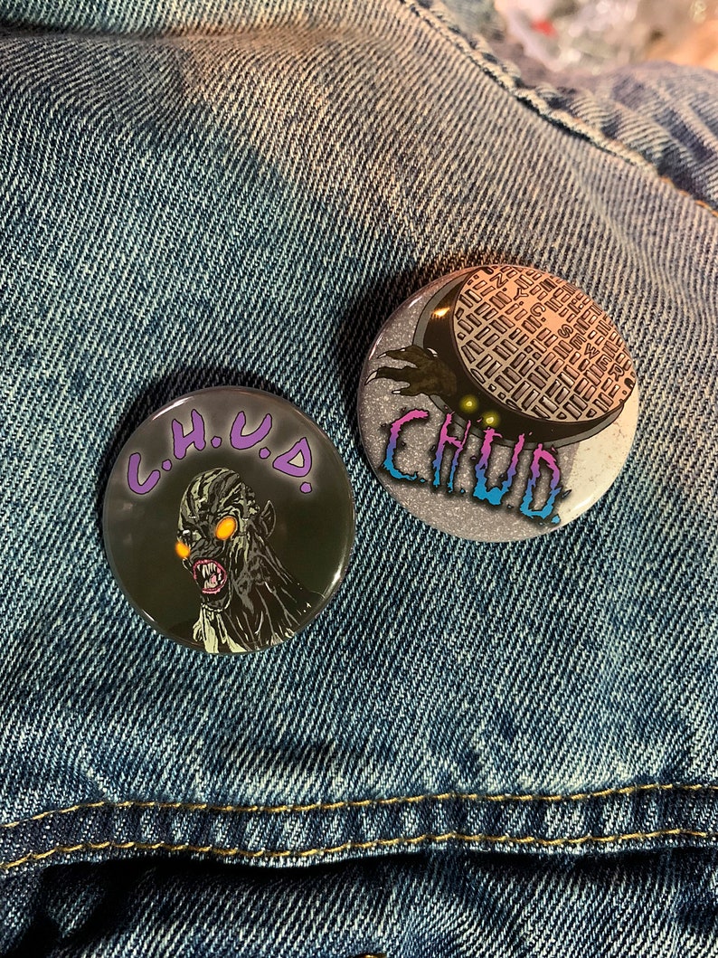C.H.U.D. Horror Movie Buttons TWO 1.5 CHUD Pins. Cult | Etsy