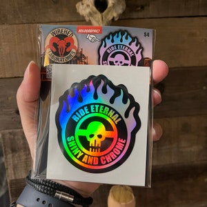 WAR BOY Holographic Vinyl Sticker! Ride Eternal Shiny & Chrome With ...