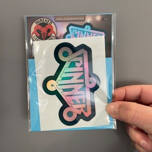 Holographic Blade Runner Spinner Logo Vinyl Sticker Cyberpunk Movie ...