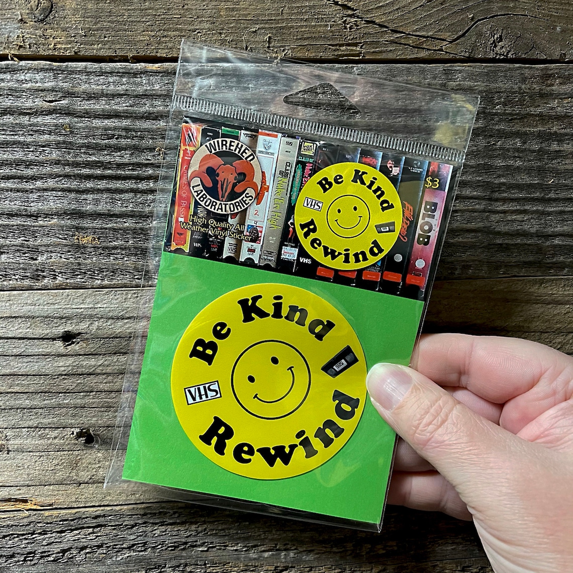 Be Kind Rewind VHS Vinyl Sticker 3 All Weather | Etsy