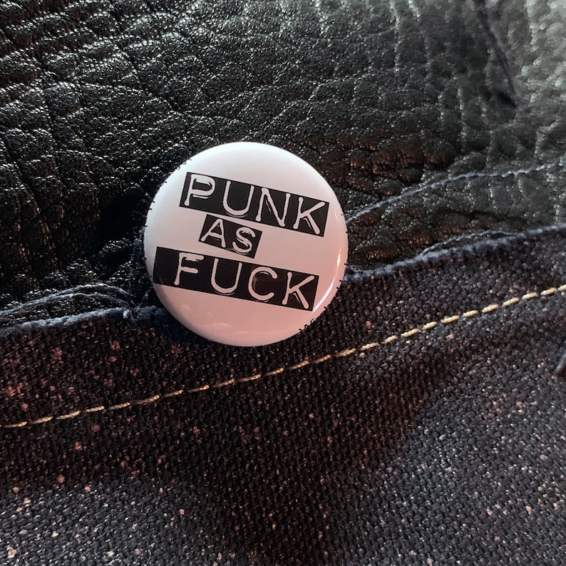 PUNK as FCK ANARCHY 1 Buttons Classic Pins for Your - Etsy
