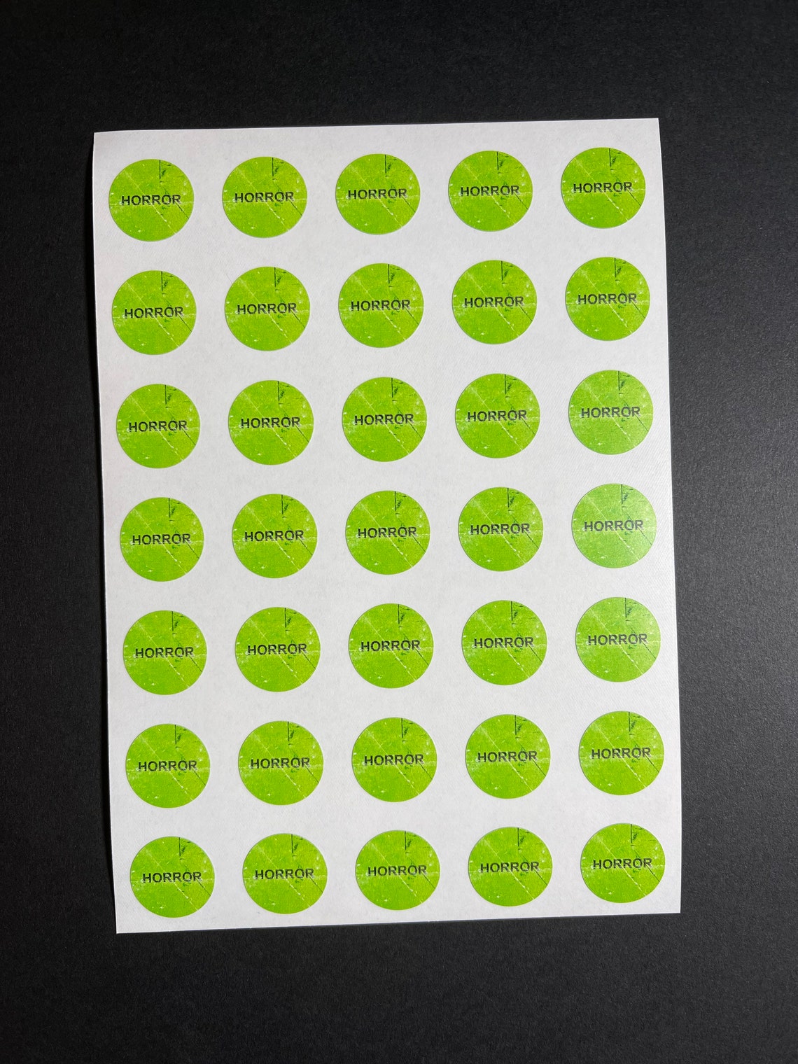 Horror Section Sticker Sheet 1 Sheet of Thirty-five 35 - Etsy