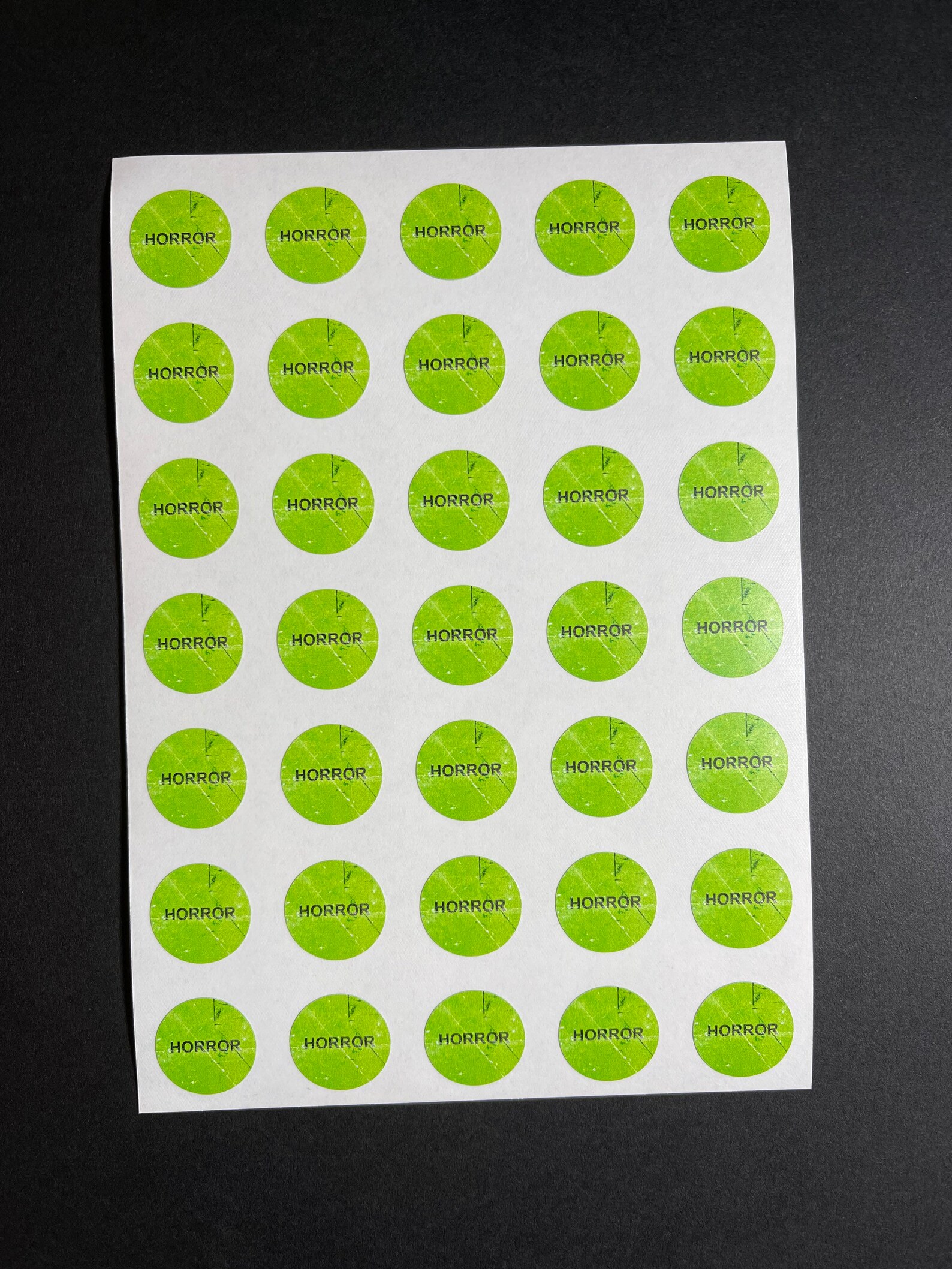 Horror Section Sticker Sheet 1 Sheet of Thirty-five 35 - Etsy