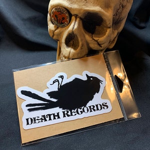 Death Records Logo - Phantom of the Paradise - Vinyl Sticker! 5" All ...