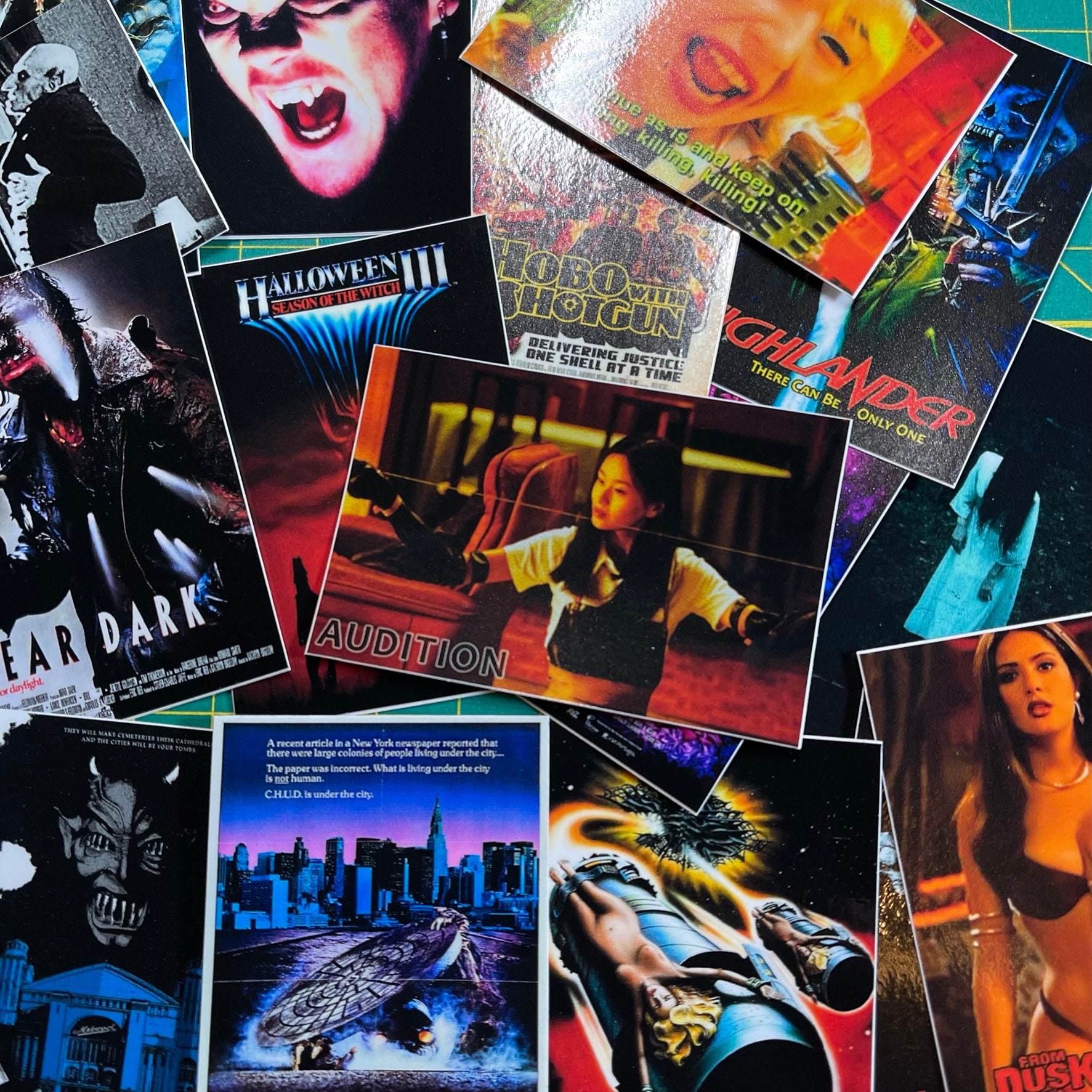 17 Mini Horror Poster Sticker Pack Scary Movie Stickers All - Etsy