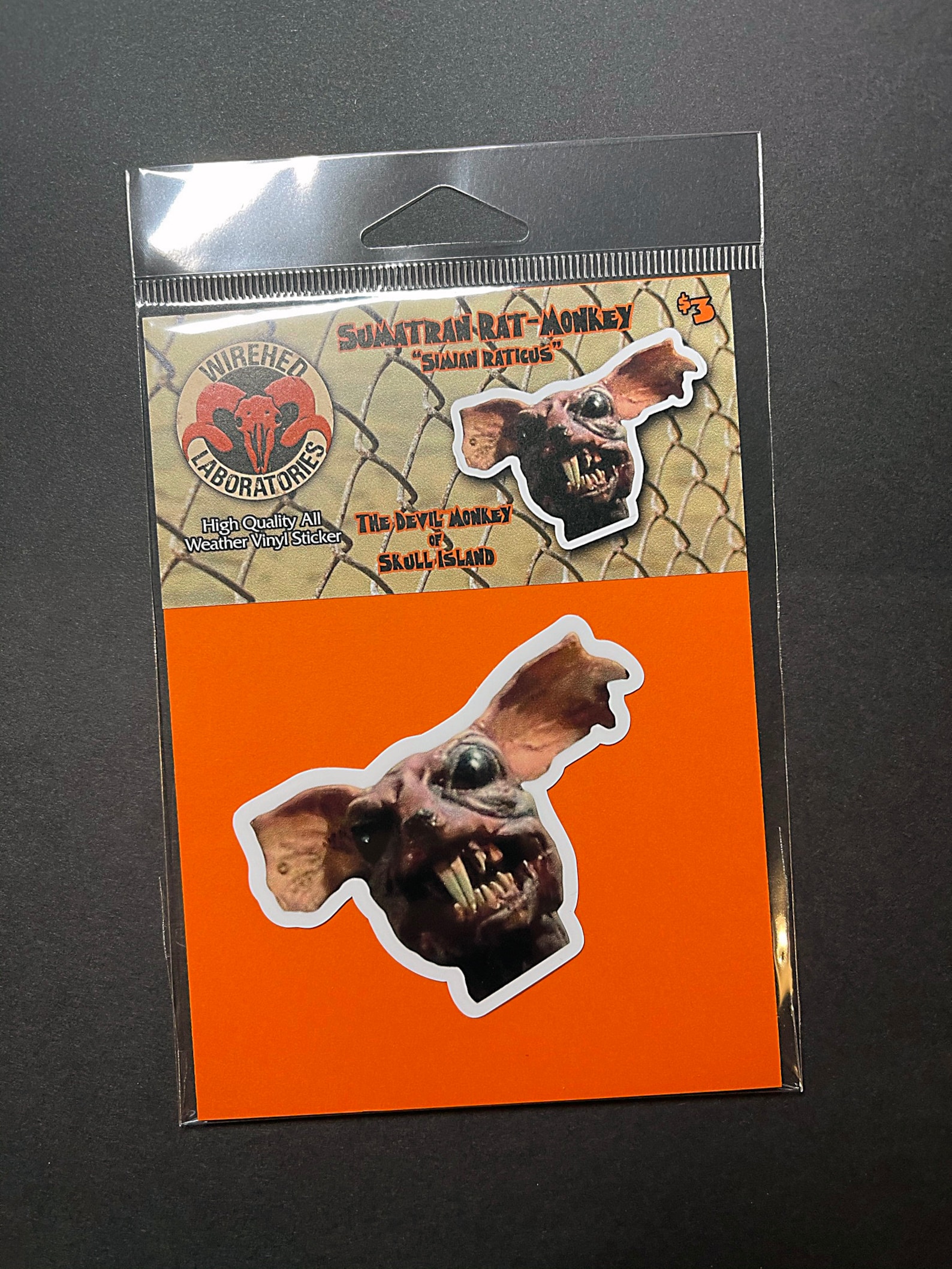 Dead Alive Sumatran Rat Monkey Vinyl Sticker! Featured in the Horror ...
