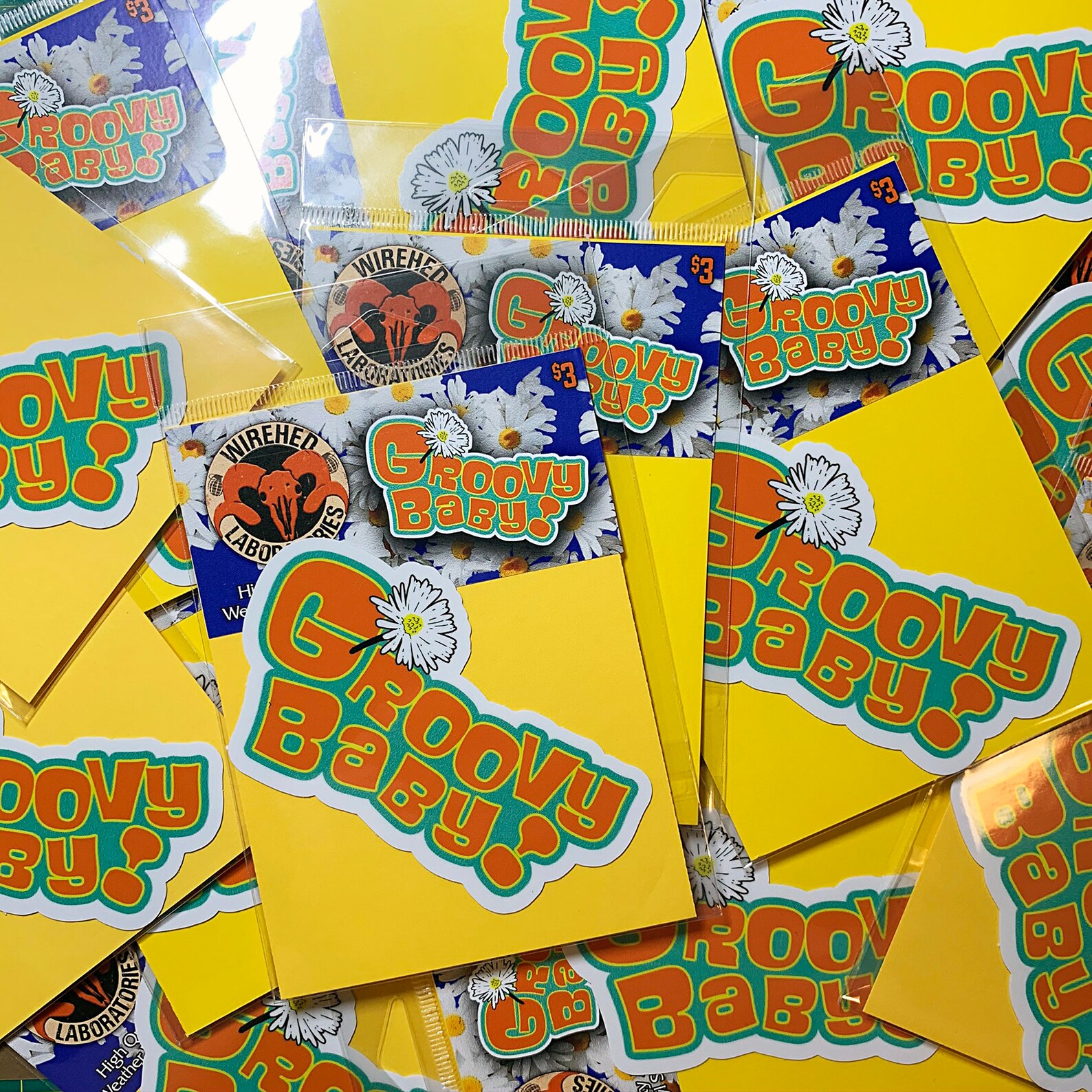 Groovy Baby! Vinyl Sticker! 4" All Weather Decal! 60s Austin Powers ...