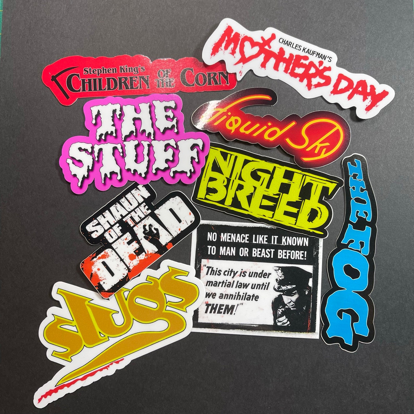 Horror Movie Logo Stickers High Quality, Laminated All Weather Vinyl ...