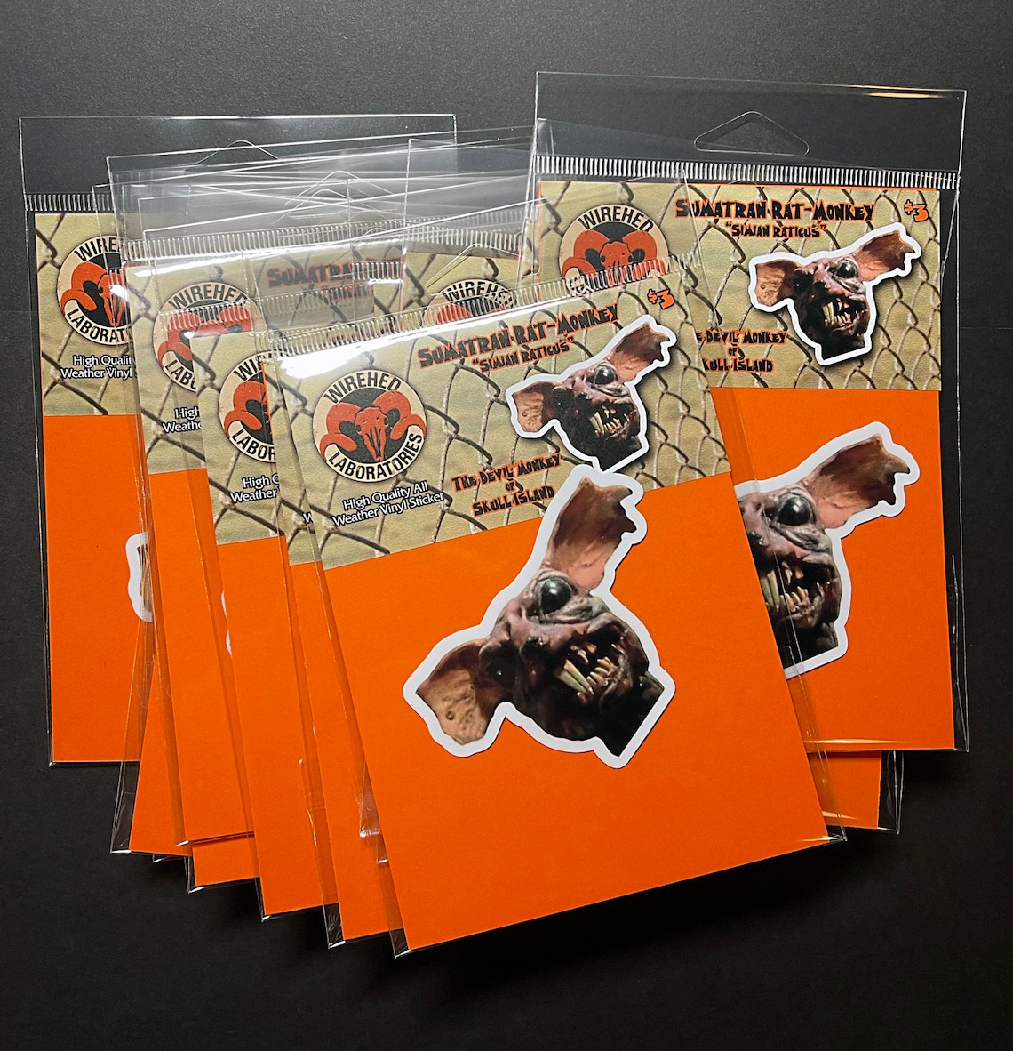 Dead Alive Sumatran Rat Monkey Vinyl Sticker Featured in the - Etsy