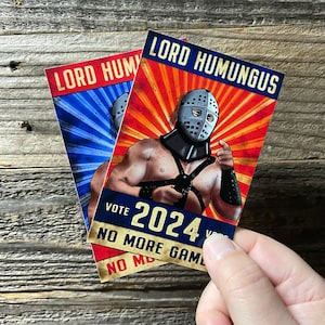 VOTE Lord Humungus *2024* Sticker Pack! Two Awesome Mad Max Vinyl ...