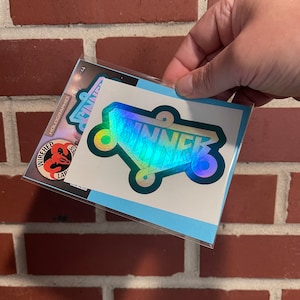 Holographic Blade Runner Spinner Logo Vinyl Sticker Cyberpunk Movie ...