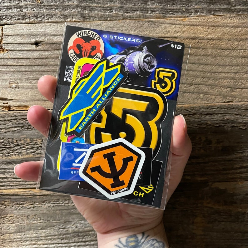 Babylon 5 Sticker Pack 6 Sticker Set Waterproof Vinyl - Etsy