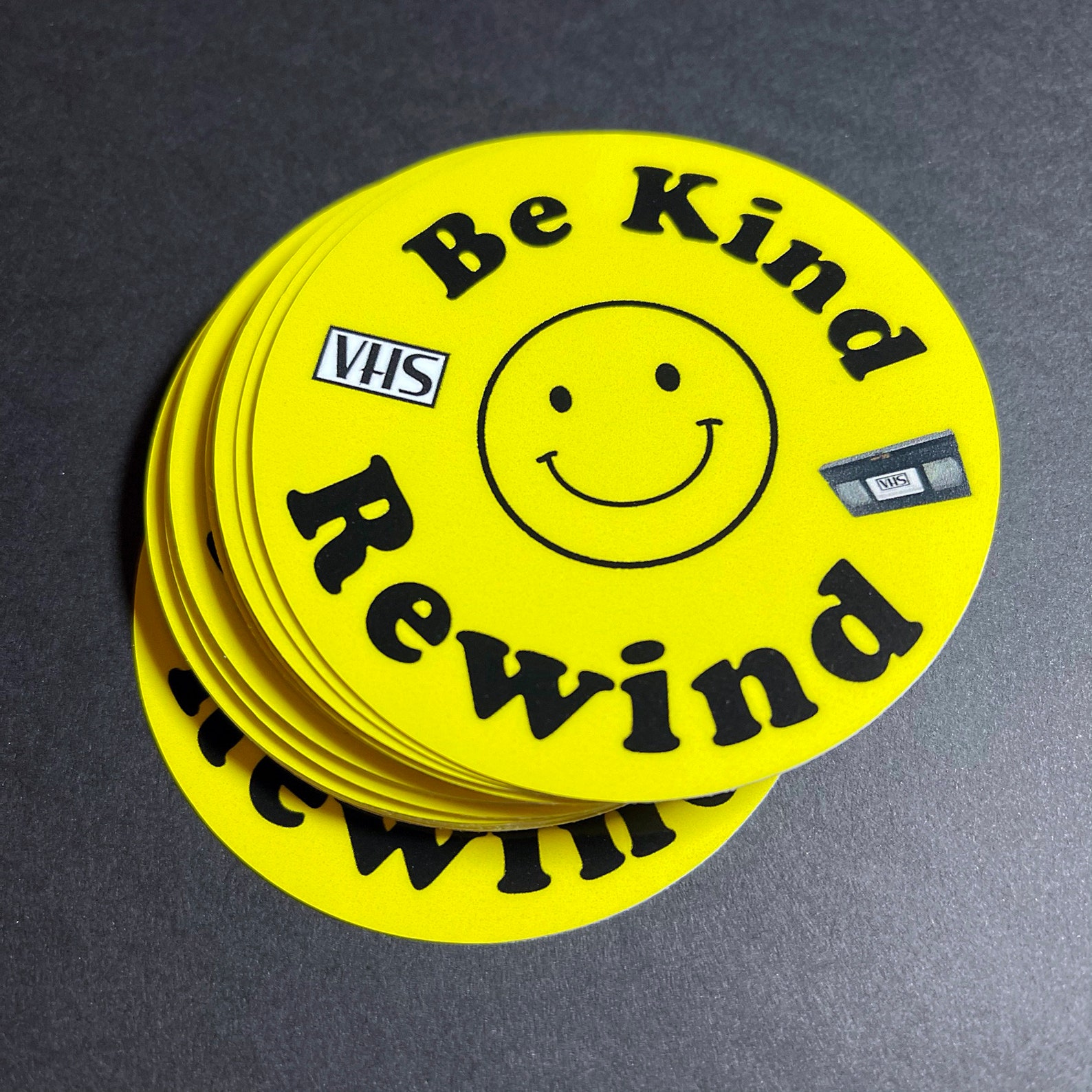 Be Kind Rewind VHS Vinyl Sticker 3 all weather | Etsy