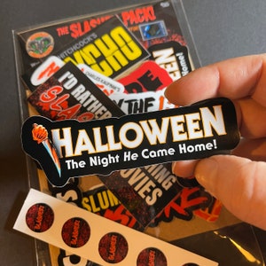 Slasher Classics Horror Movie Logos 12 Sticker Pack! "i'd Rather Be ...