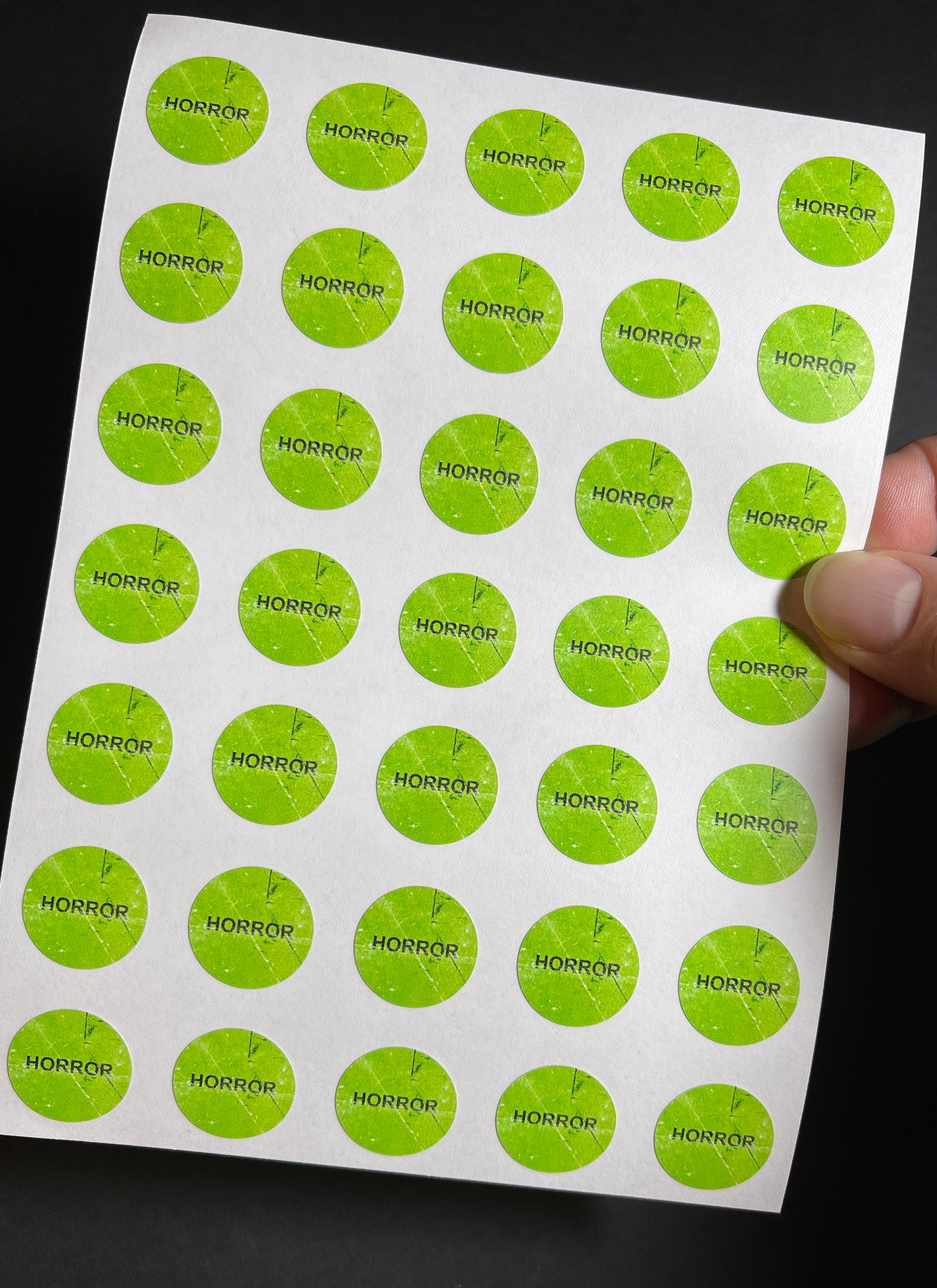 Horror Section Sticker Sheet 1 Sheet of Thirty-five 35 - Etsy