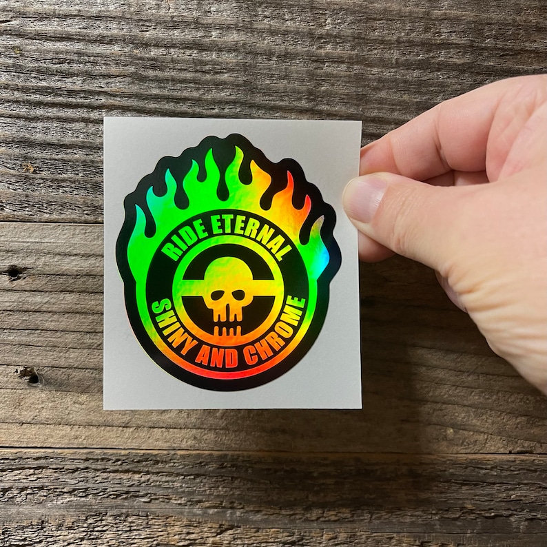 WAR BOY Holographic Vinyl Sticker Ride Eternal Shiny & - Etsy