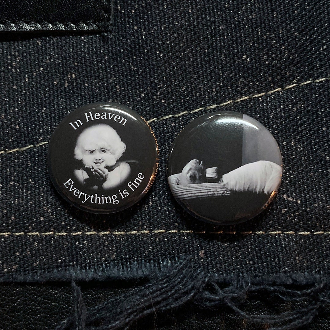 ERASERHEAD 1" Button Set. Horror Movie Pins Featuring the Lady in the ...