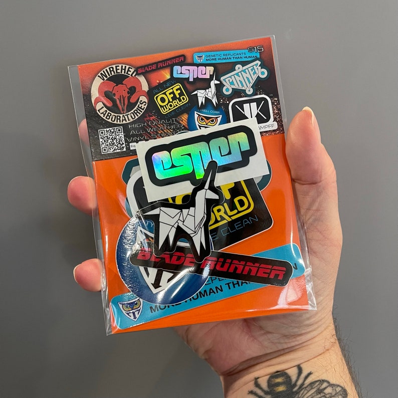 Blade Runner Sticker Pack 8 Sticker Set Waterproof Vinyl - Etsy