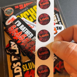 Slasher Classics Horror Movie Logos 12 Sticker Pack! "i'd Rather Be ...