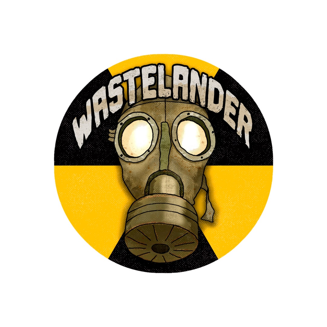 WASTELANDER Radiation Vinyl Sticker! All Weather Post Apocalypse Gas ...