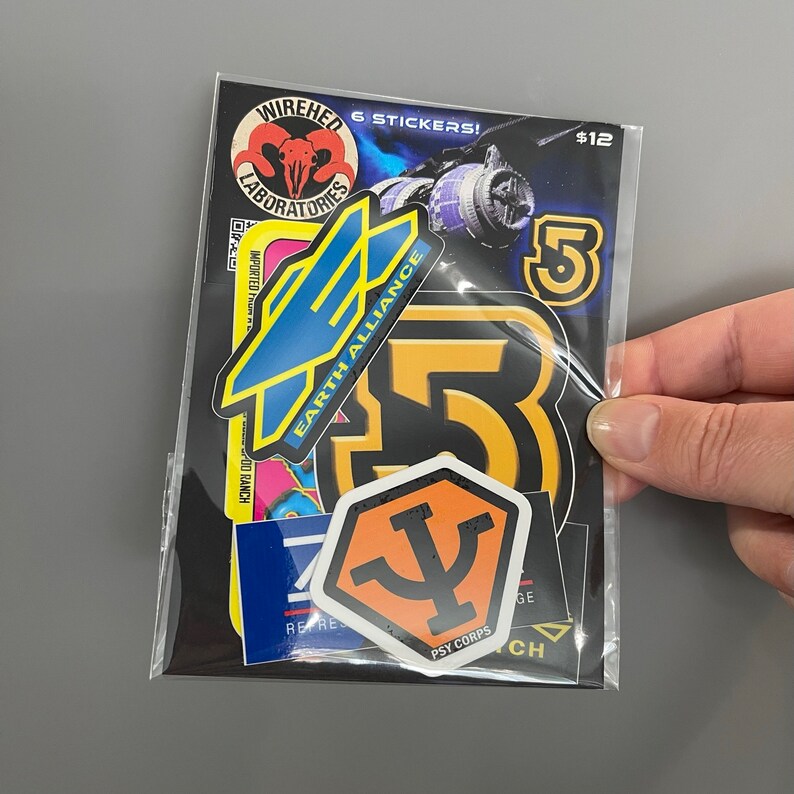 Babylon 5 Sticker Pack 6 Sticker Set Waterproof Vinyl - Etsy