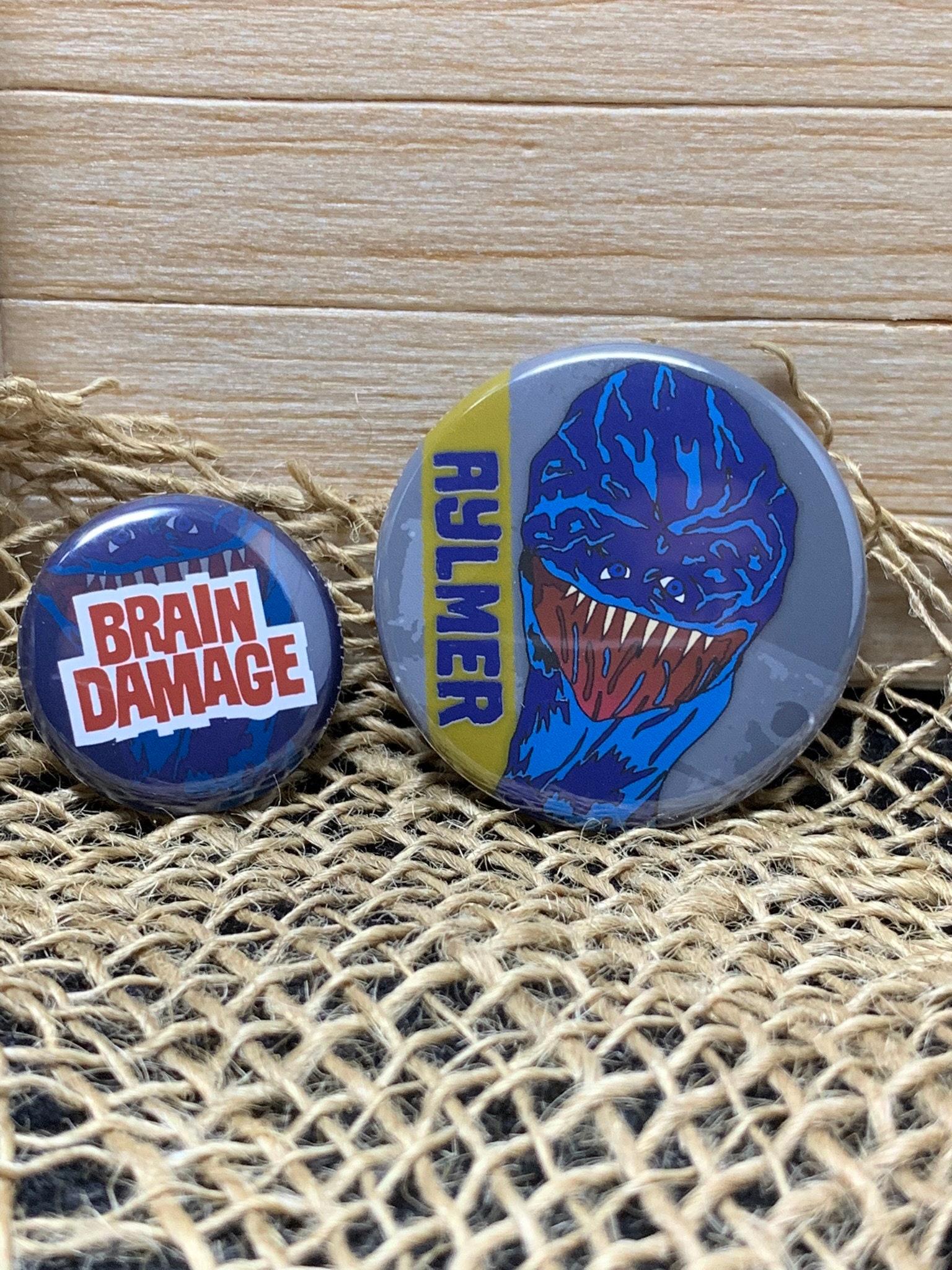 Brain Damage & Basket Case Horror Movie Pinback Button Set. 5 Wearable ...