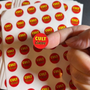 Retro Genre VHS | DVD Sticker Sheets! 1 Sheet of Thirty-five (35) 3/4 ...