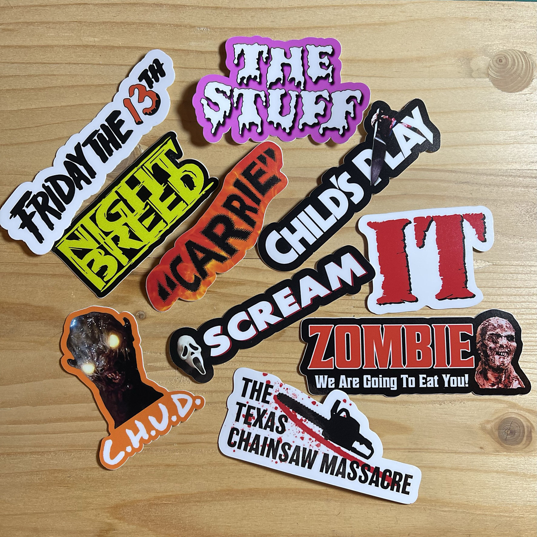 Horror Movie Logo Stickers High Quality Laminated All - Etsy Canada