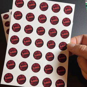 Slasher Section Sticker Sheet! 1 Sheet of Thirty-five (35) 3/4" Vinyl ...