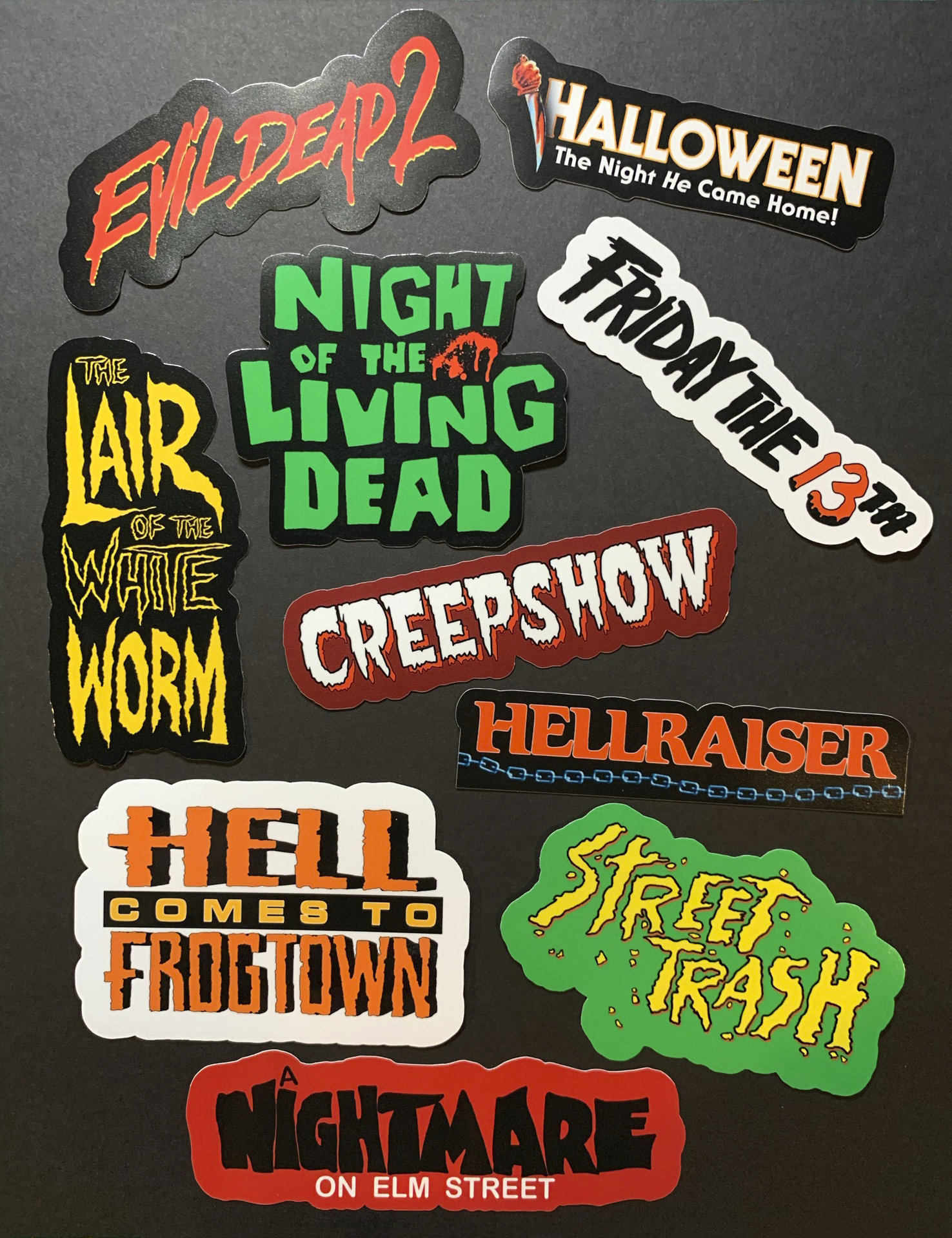 Horror Movie Logo Stickers High Quality Laminated All - Etsy UK