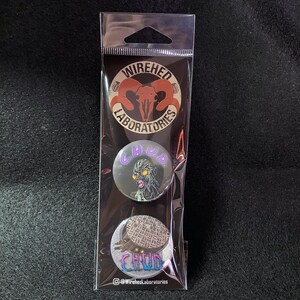 C.H.U.D. Horror Movie Buttons! TWO 1.5" CHUD Pins. Cult Classic, 80s ...