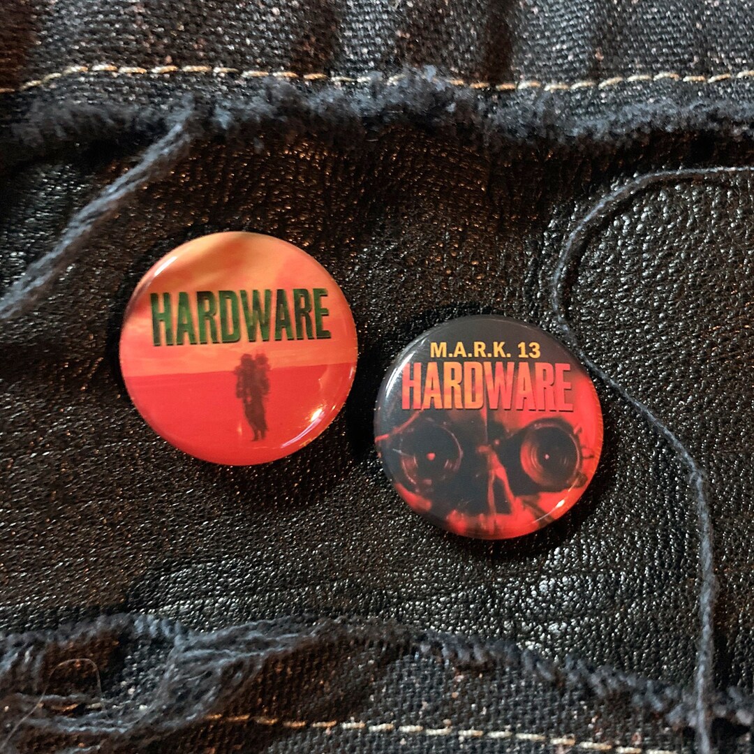 Hardware Horror Movie Buttons! Two 1" Pin Set! 80s Cult Post Apocalypse ...