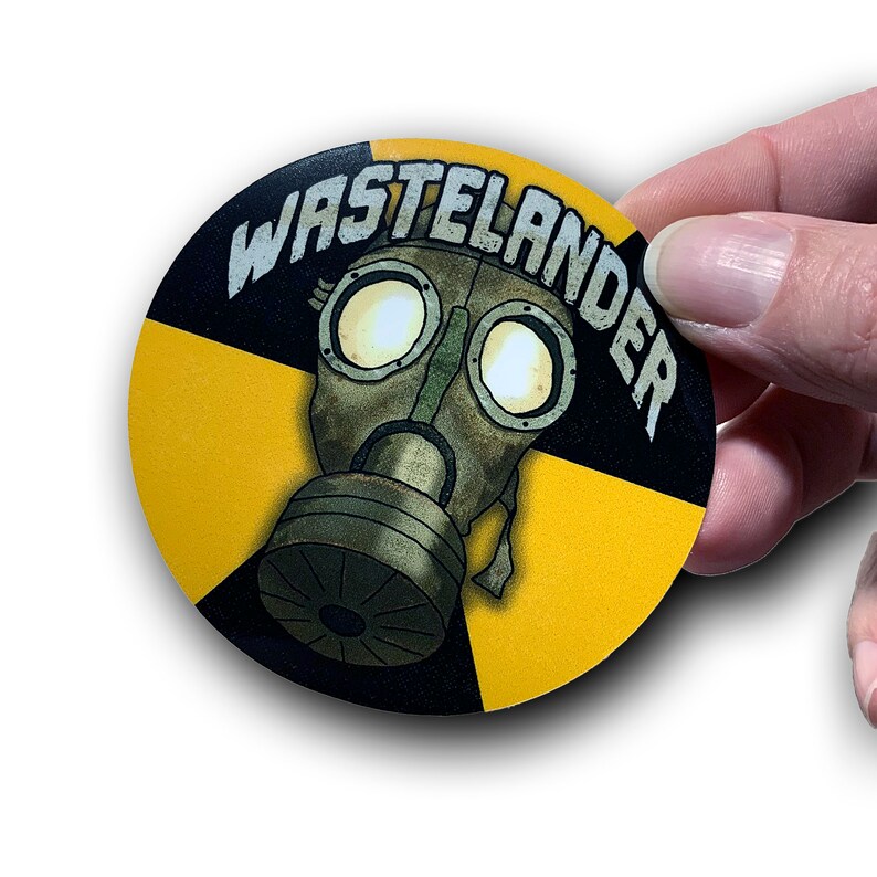 WASTELANDER Radiation Vinyl Sticker! All Weather Post Apocalypse Gas ...