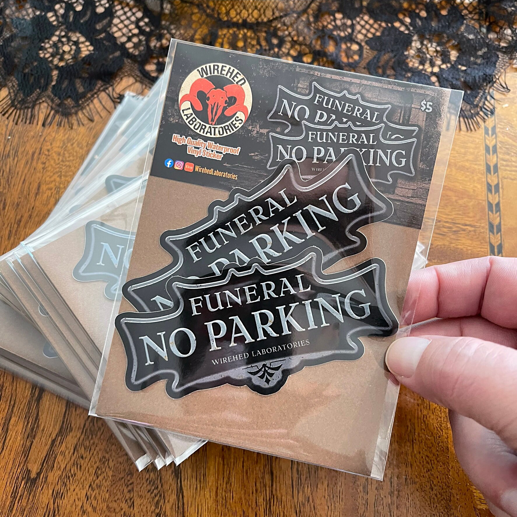 Funeral No Parking Stickers Two High Quality Vinyl - Etsy