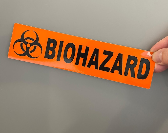 Biohazard Caution Biological Hazard Safety Sign Sticker - Etsy