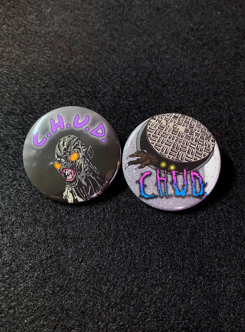 C.H.U.D. Horror Movie Buttons TWO 1.5 CHUD Pins. Cult | Etsy
