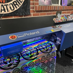 WAR BOY Holographic Vinyl Sticker Ride Eternal Shiny & Chrome With ...