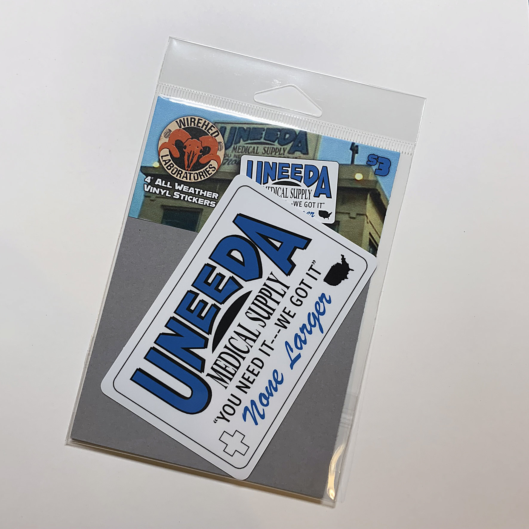 Uneeda Medical Supply Vinyl Sticker! Zombie Horror Movie All Weather ...