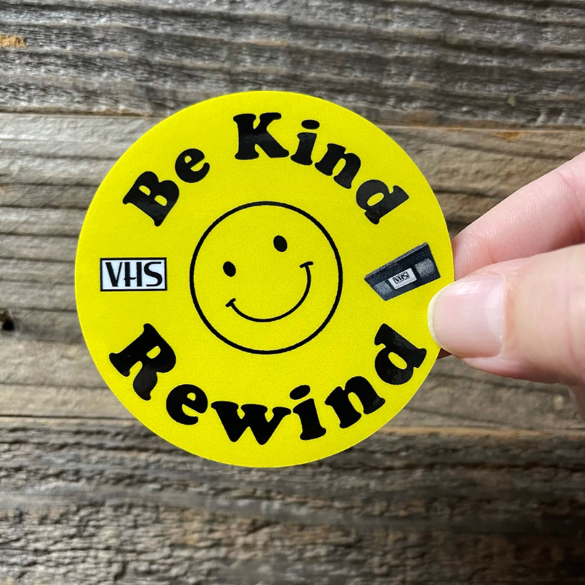 Be Kind Rewind VHS Vinyl Sticker 3 All Weather | Etsy