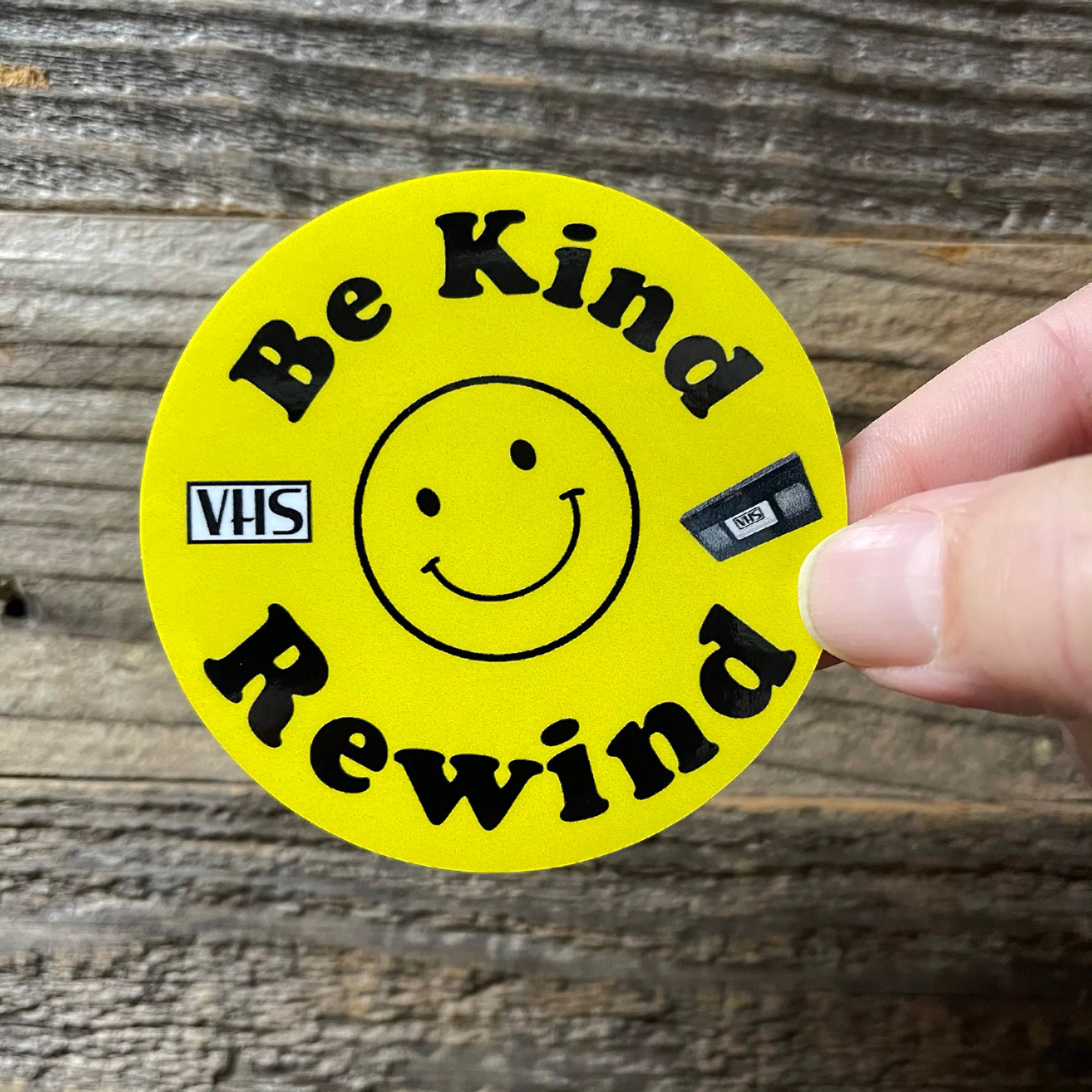 Be Kind Rewind VHS - Vinyl Sticker! 3" All Weather, Laminated Decal ...