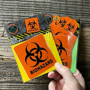 Biohazard Vinyl Sticker! Waterproof Orange Hazard Symbol Decal! Highest ...