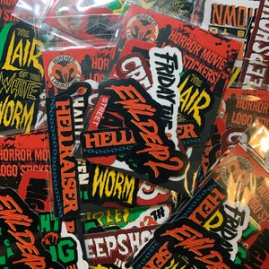 Horror Movie Logo Stickers! High Quality, Laminated All Weather Vinyl ...