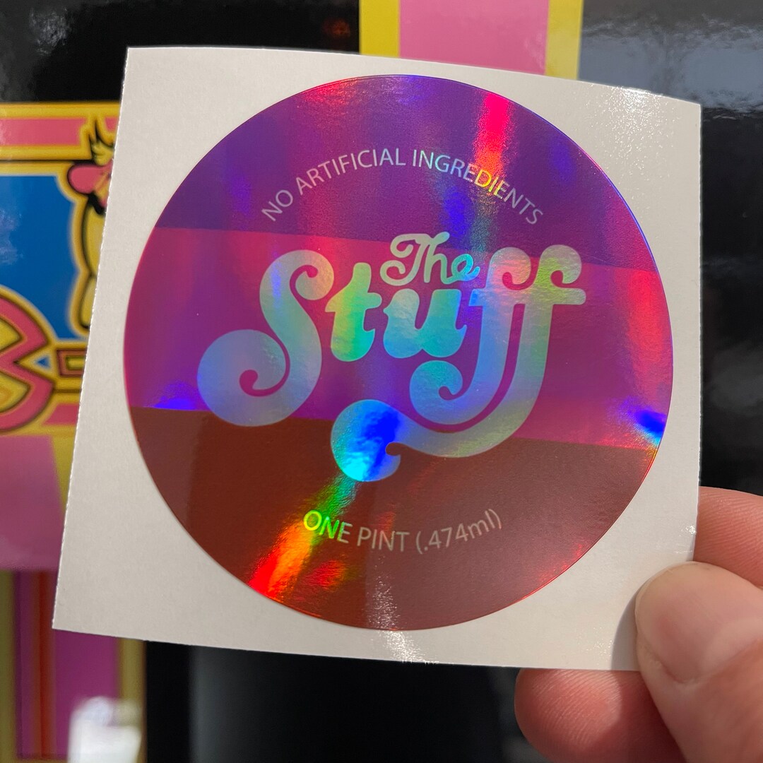 Holographic! - THE STUFF Horror Sticker! 3" Waterproof Decal! Awesome ...