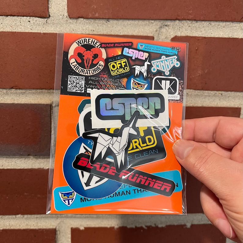 Blade Runner Sticker Pack 8 Sticker Set Waterproof Vinyl - Etsy