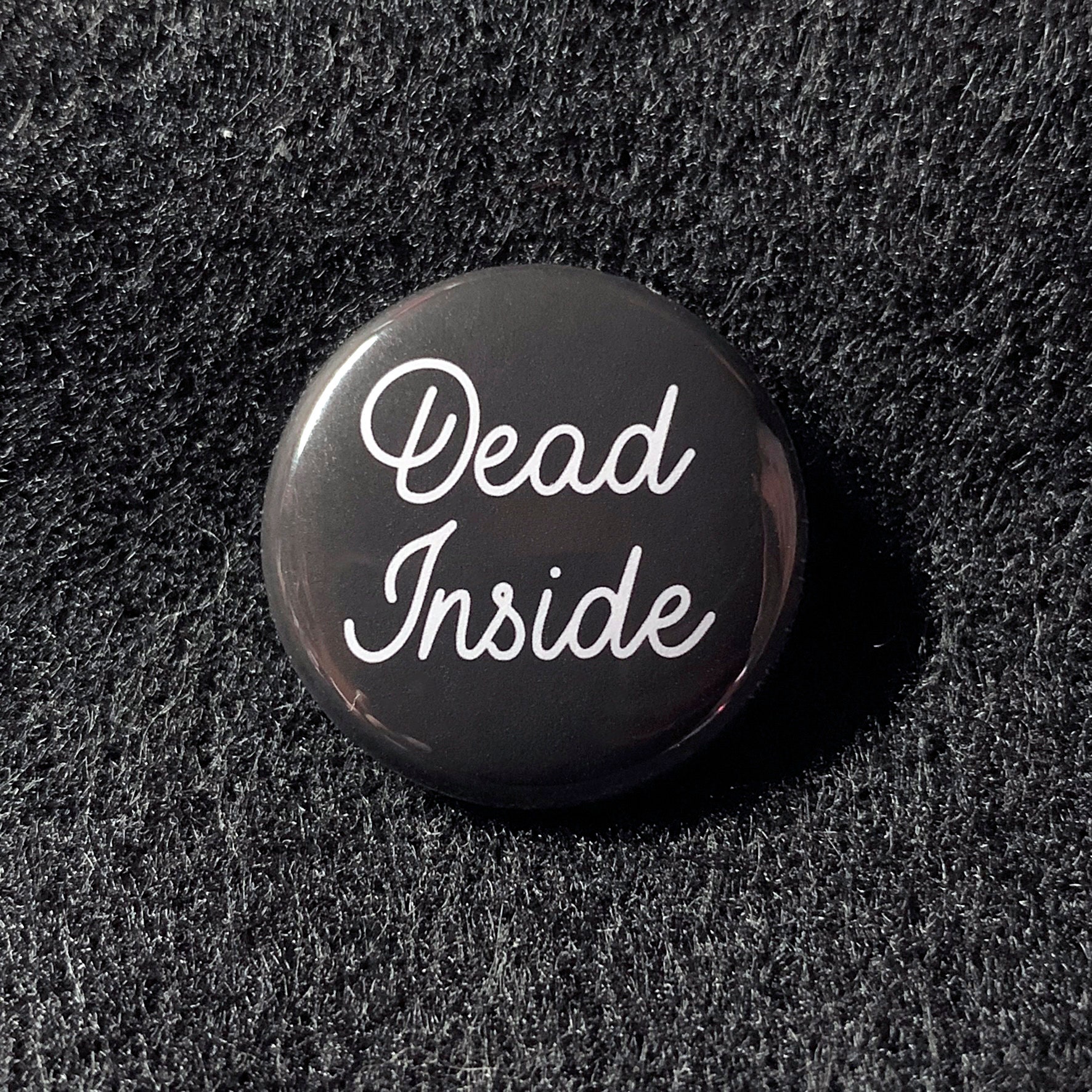 DEAD INSIDE & Do Not Disturb Goth Button Set. 1 Pins for - Etsy
