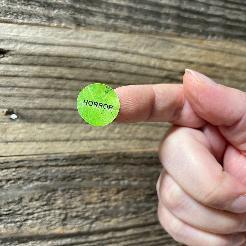 Horror Section Sticker Sheet 1 Sheet of Thirty-five 35 - Etsy