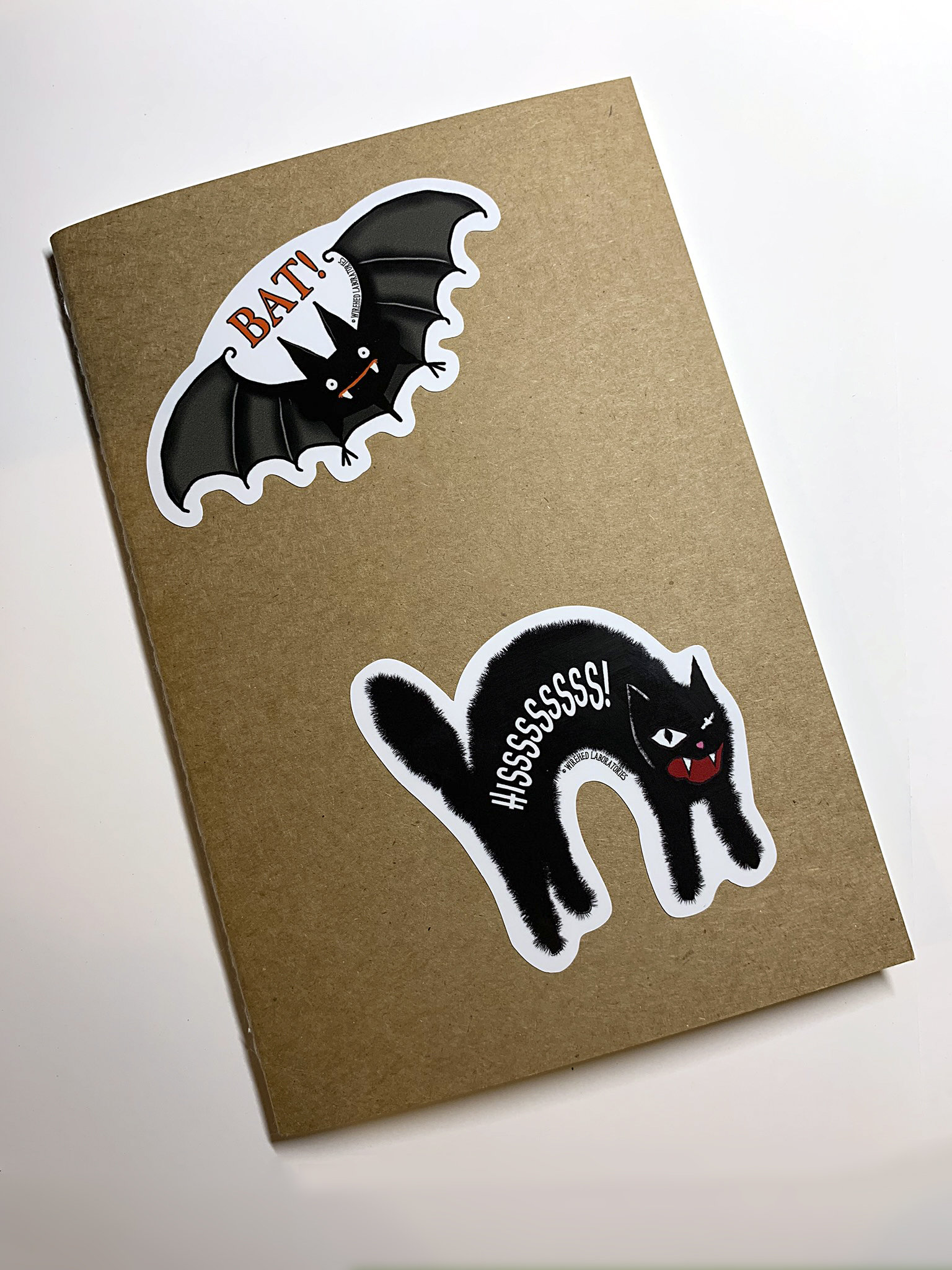 Hissing Black Cat Sticker! Spooked Goth Cat! 3" All Weather, Vinyl ...