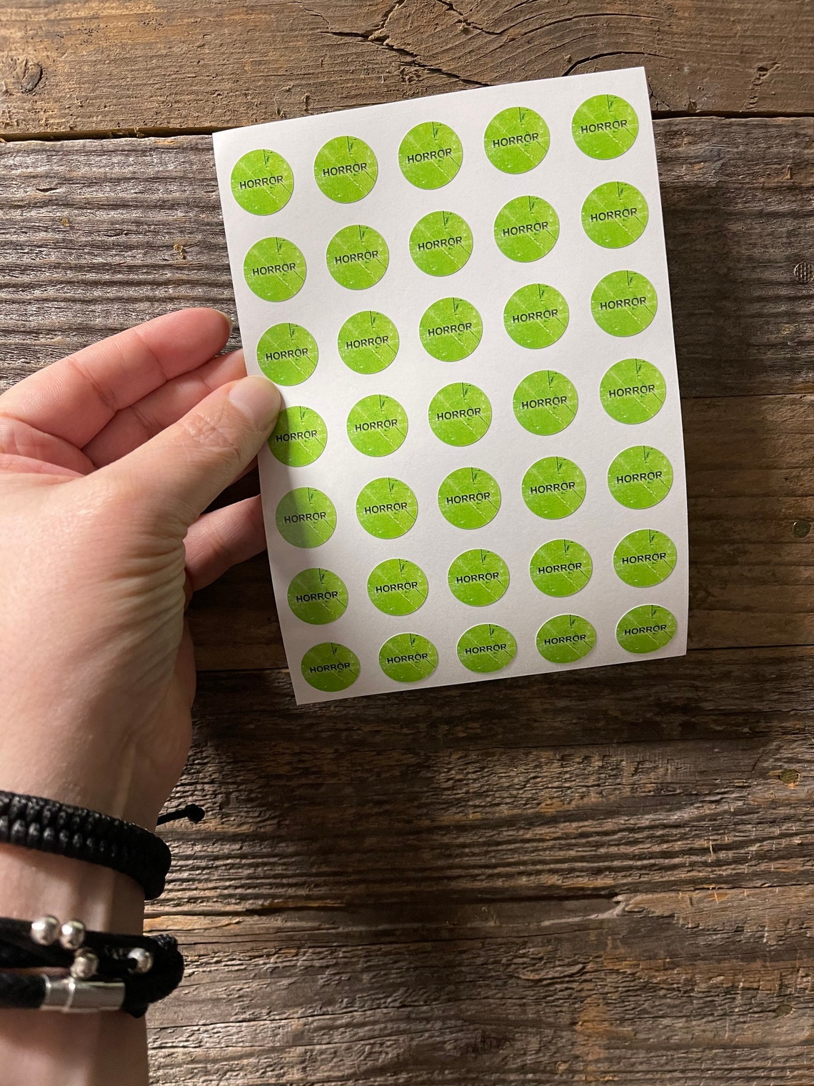 Horror Section Sticker Sheet 1 Sheet of Thirty-five 35 - Etsy